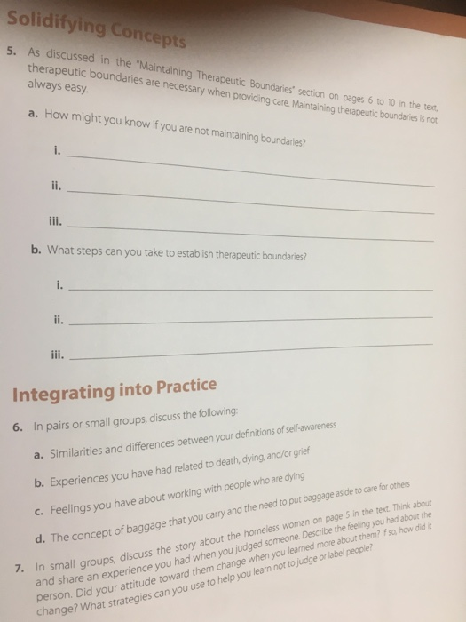 Solved Preparing to Care Understanding Your Beliefs and | Chegg.com