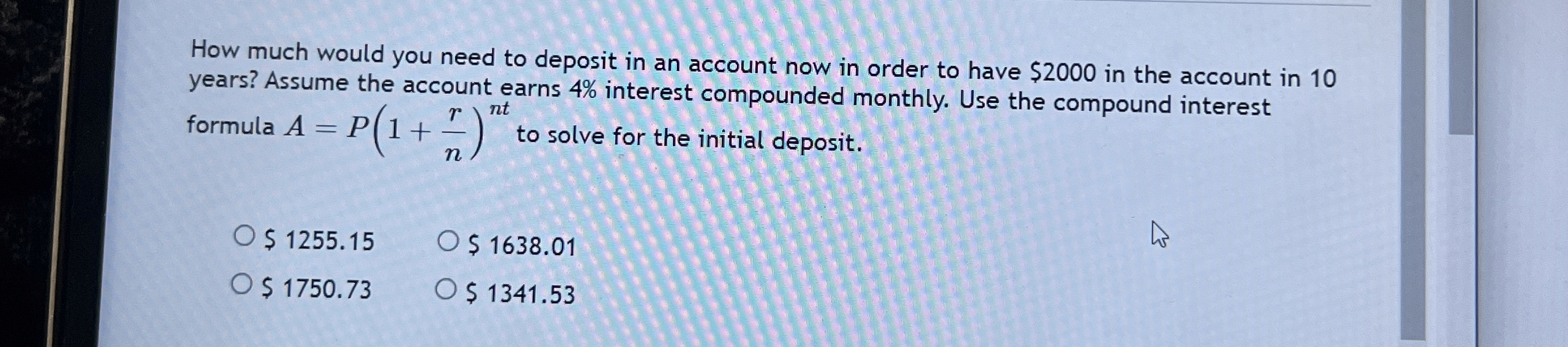 Solved How much would you need to deposit in an account now | Chegg.com