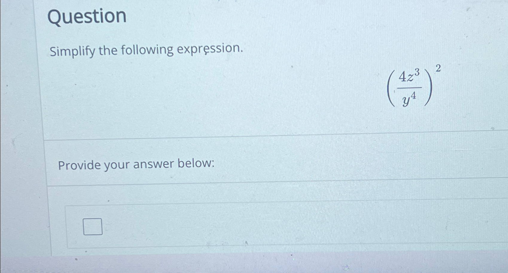 Solved QuestionSimplify the following | Chegg.com Solved QuestionSimplify the following | Chegg.com