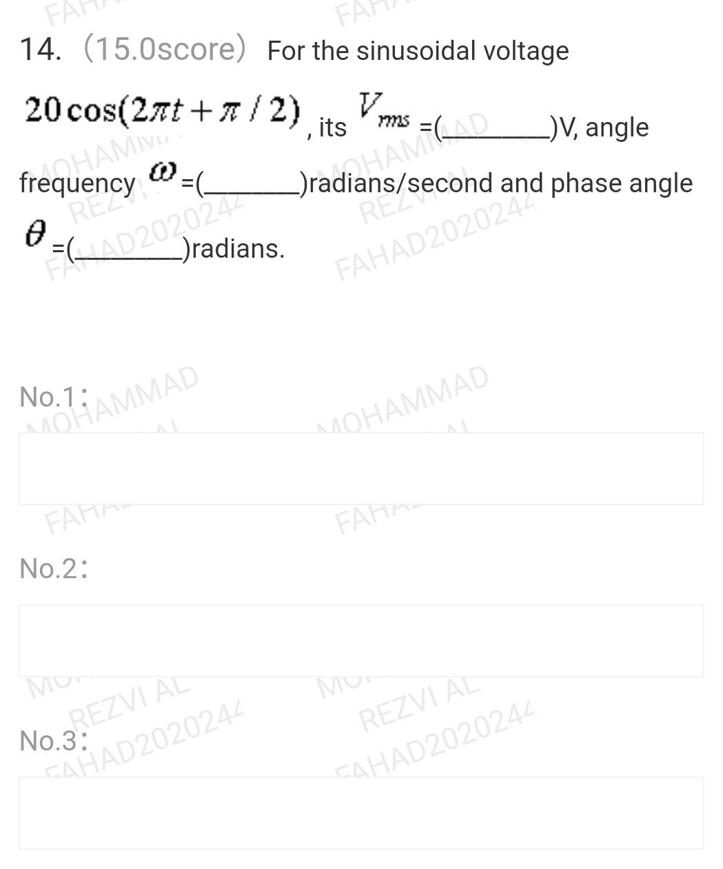 [Solved]: 11. (5.0score