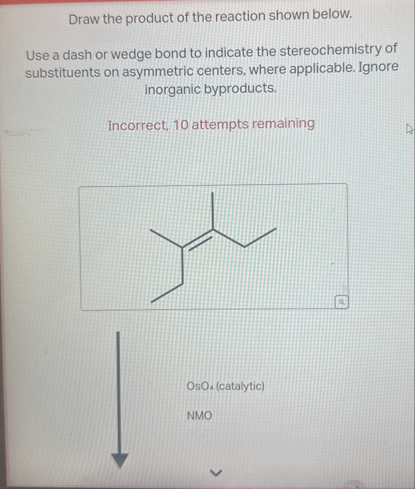 Solved Draw the product of the reaction shown below.Use a | Chegg.com