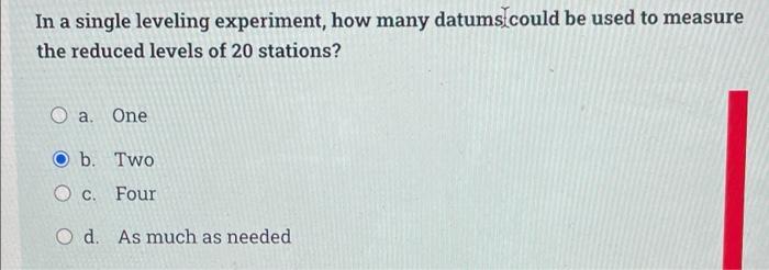 Solved The height of collimation is the vertical distance | Chegg.com