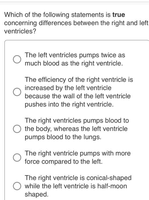 [Solved]: Which of the following statements is true concern