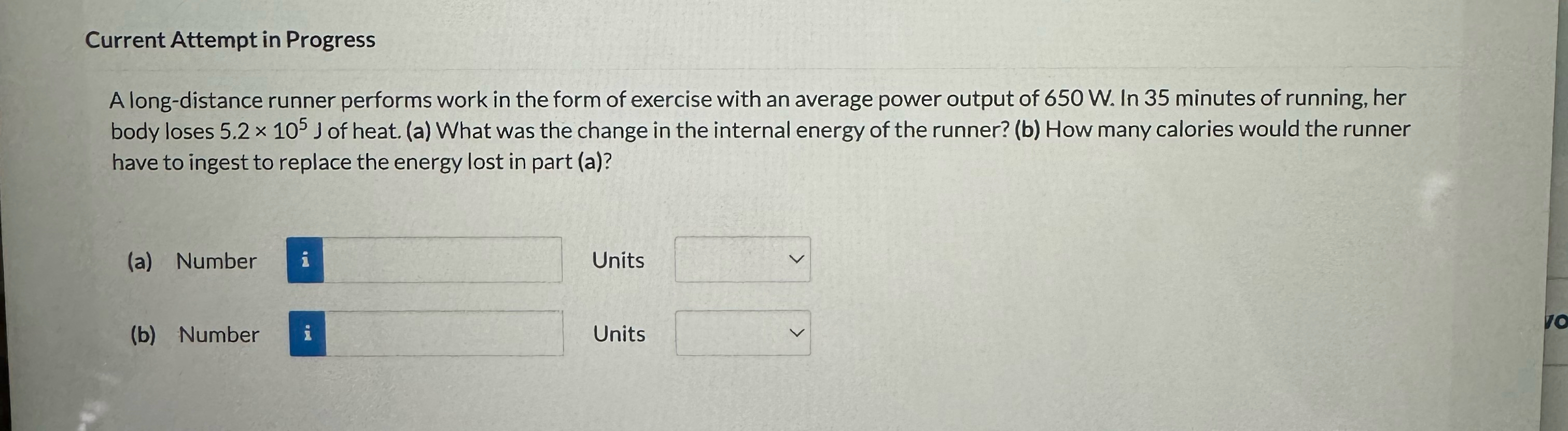 Solved Current Attempt in ProgressA long-distance runner | Chegg.com