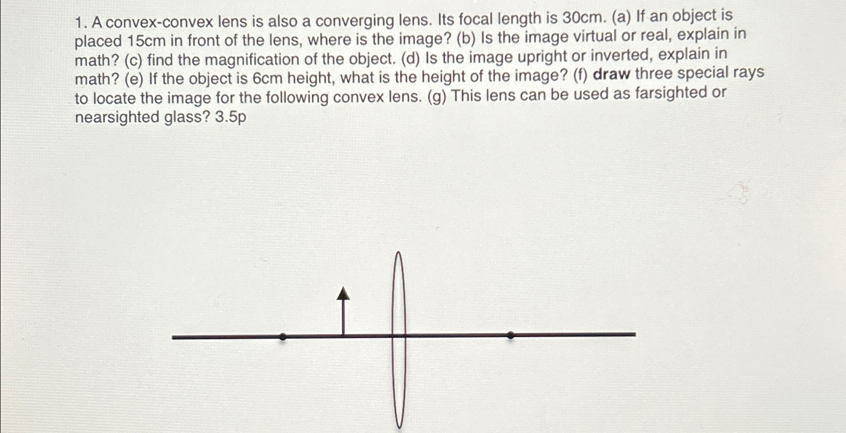 Solved A convex-convex lens is also a converging lens. Its | Chegg.com
