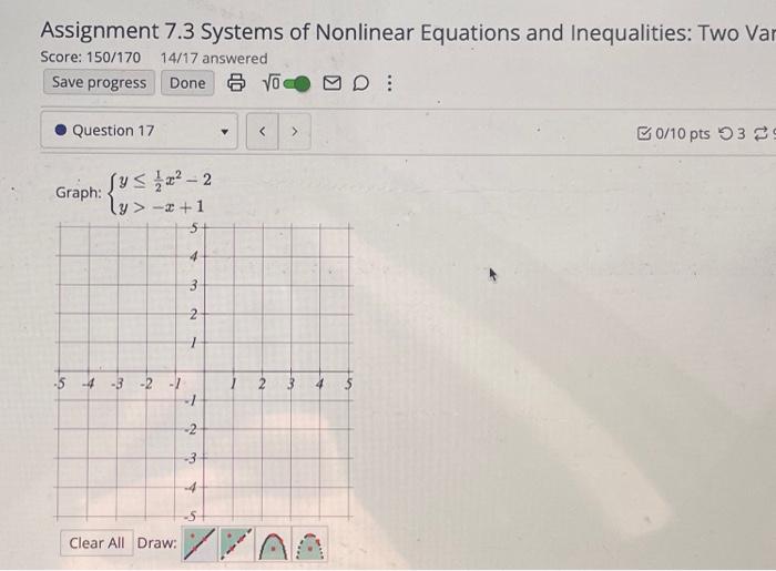 Solved Assignment 7.3 Systems of Nonlinear Equations and | Chegg.com