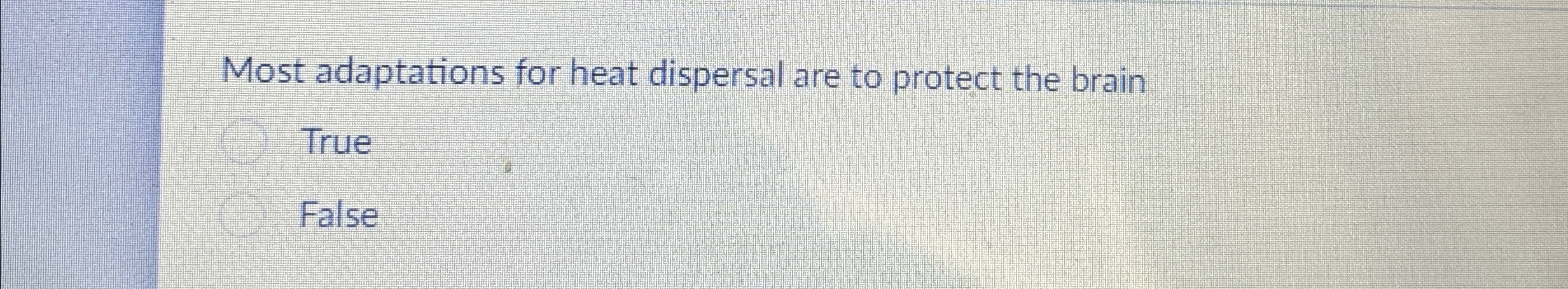 Solved Most adaptations for heat dispersal are to protect | Chegg.com