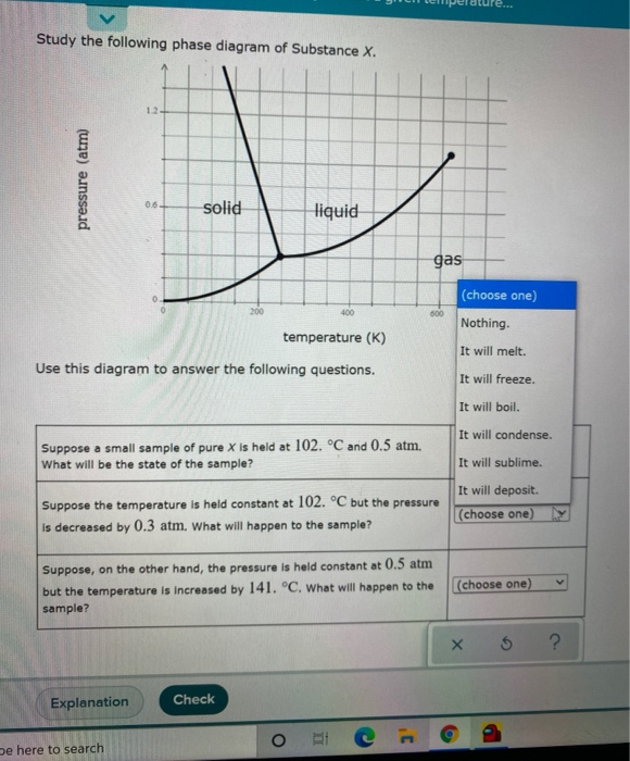 Solved Study the following phase diagram of Substance X. 12 | Chegg.com
