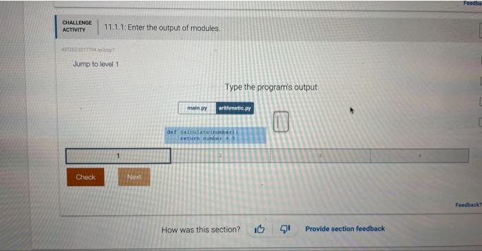 Solved python please! import arithmetic def calculate | Chegg.com