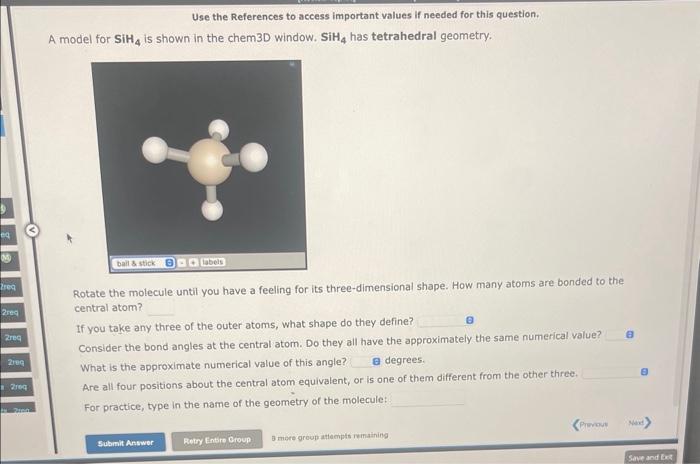 Solved Rotate the molecule until you have a feeling for its | Chegg.com