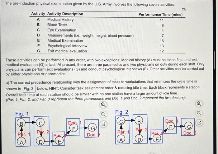 Solved A B D – роошио The pre-induction physical examination | Chegg.com