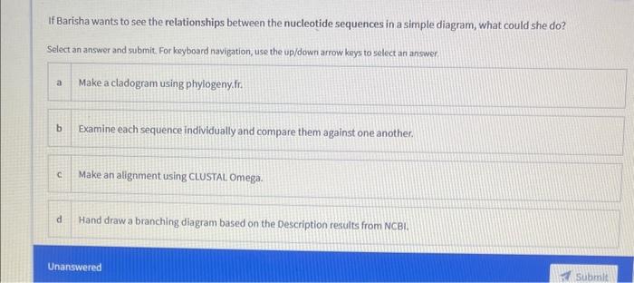 Solved bioinformatics questions After completing her | Chegg.com