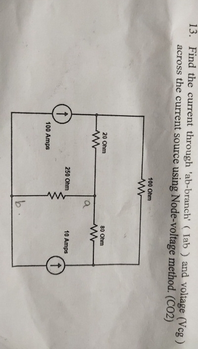 Solved Find the current through 'ab-branch' ( ﻿Iab ) ﻿and | Chegg.com