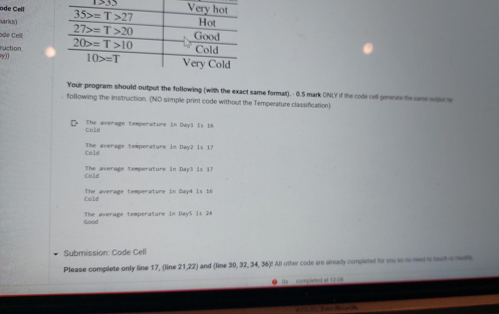 3 marks) istruction. T.py)) Your program should | Chegg.com