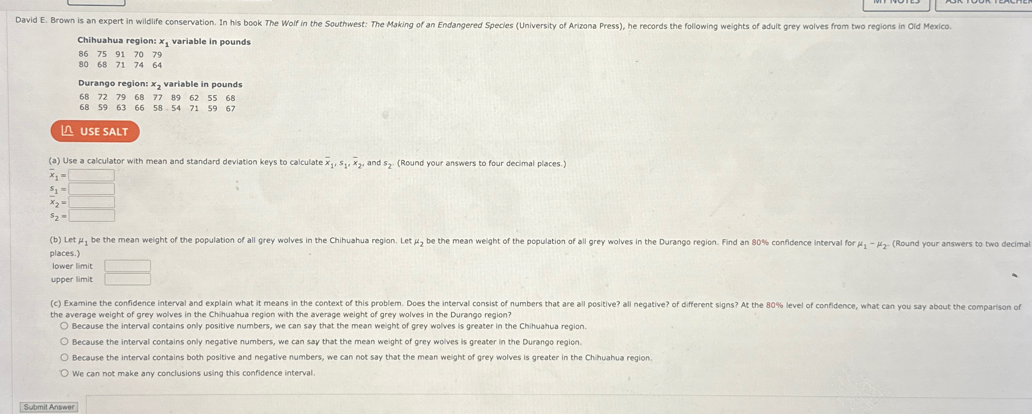 Chihuahua region: x1 ﻿variable in | Chegg.com