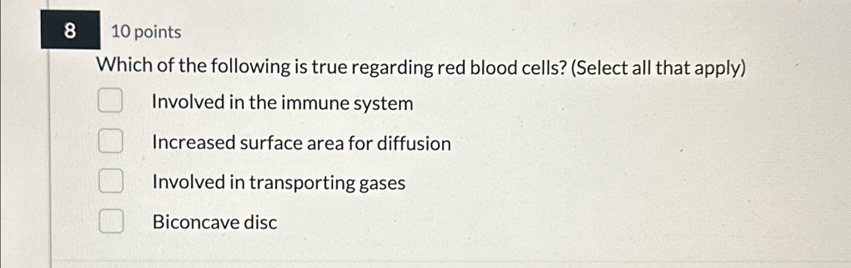 Solved 810 ﻿pointsWhich of the following is true regarding | Chegg.com