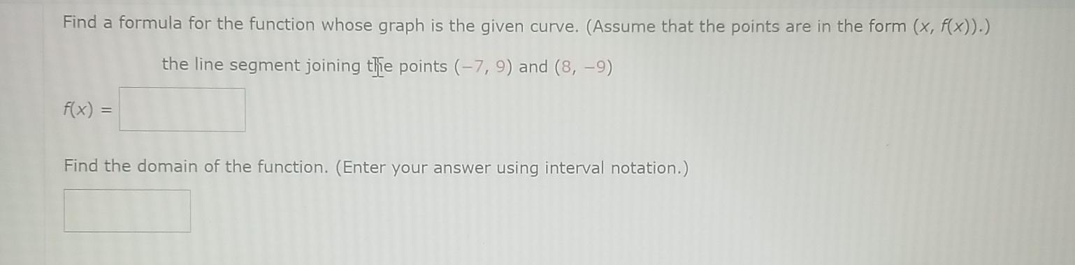 Solved Find a formula for the function whose graph is the | Chegg.com