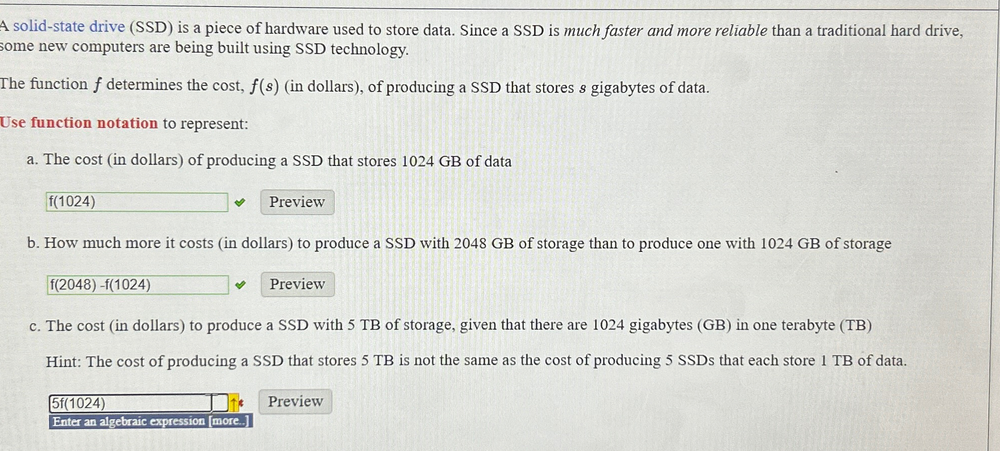 Solved A solid-state drive (SSD) ﻿is a piece of hardware | Chegg.com