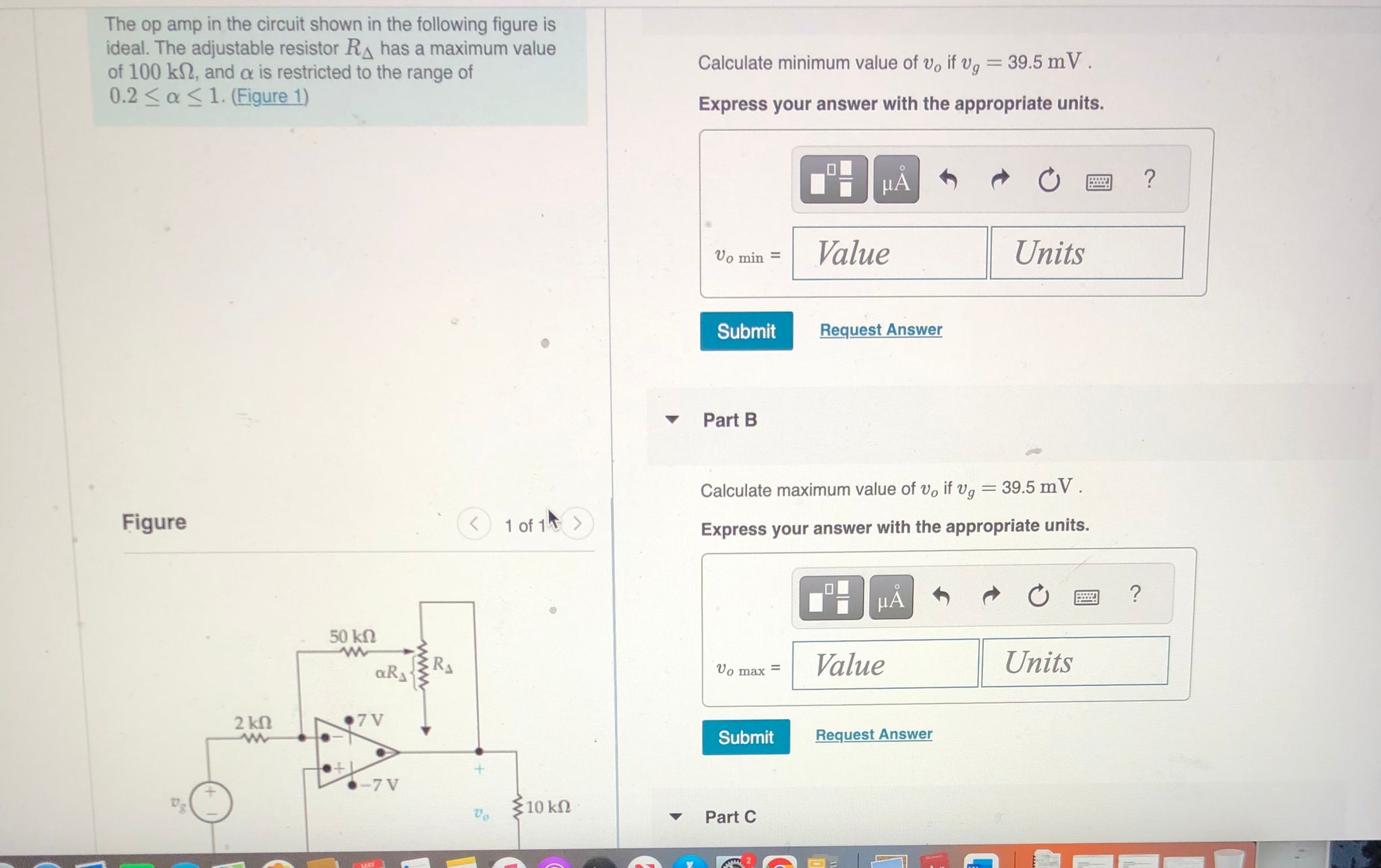Solved 0.2≤α≤1. (Figure 1 )Part CIf α ﻿is not restricted, at | Chegg.com