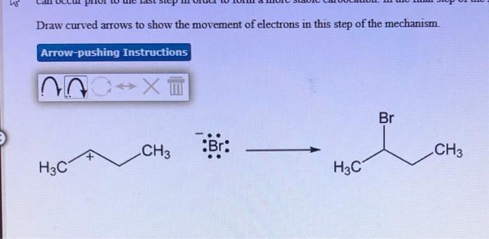Solved SCP Draw curved arrows to show the movement of | Chegg.com