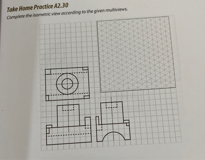 Solved Take Home Practice A2.29 Complete the isometric view | Chegg.com