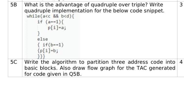 Solved 5B What is the advantage of quadruple over triple? | Chegg.com