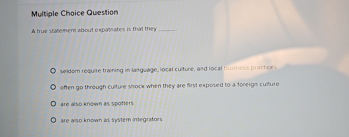Solved Multiple Choice QuestionA true statement about | Chegg.com