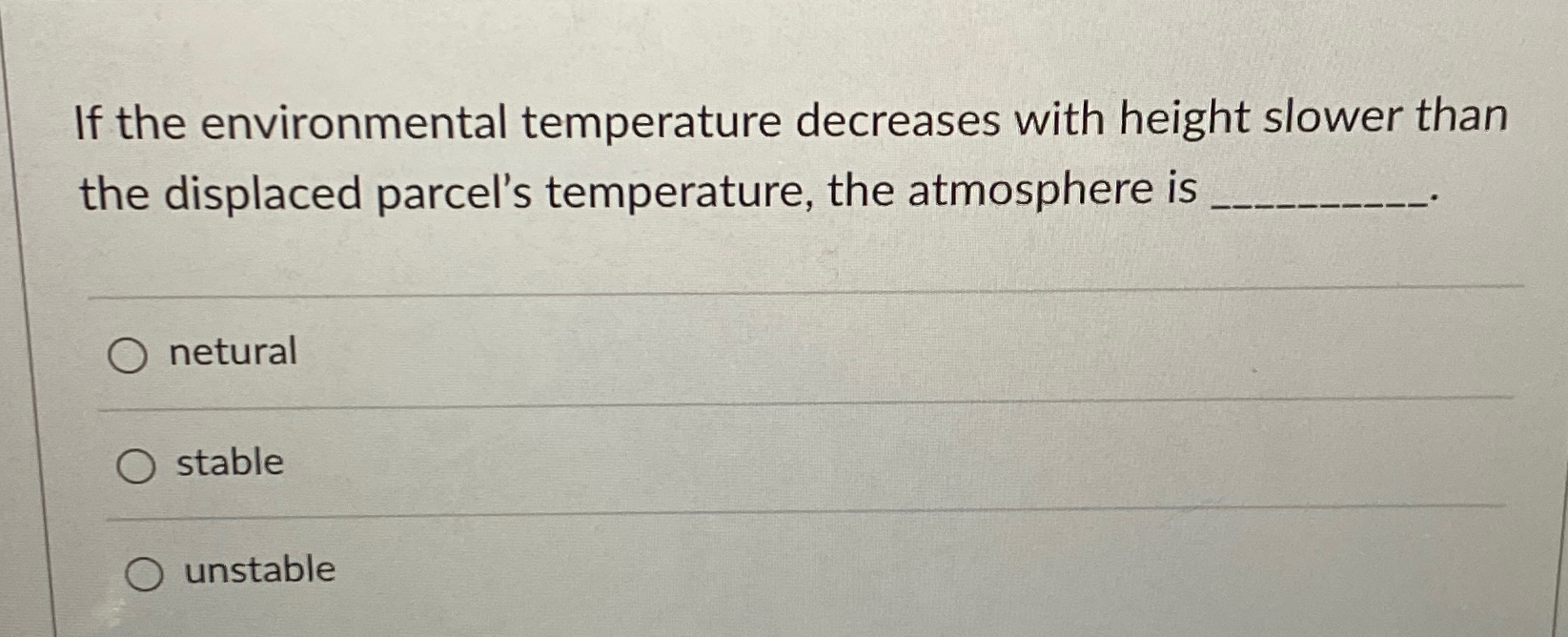 Solved If the environmental temperature decreases with | Chegg.com