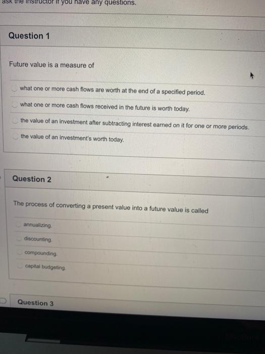 Solved askine tor if you have any questions. Question 1 | Chegg.com