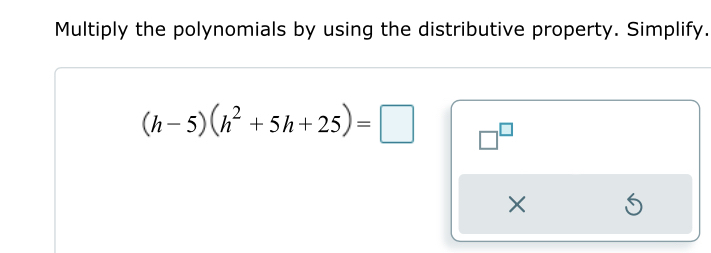 Solved Multiply the polynomials by using the distributive | Chegg.com
