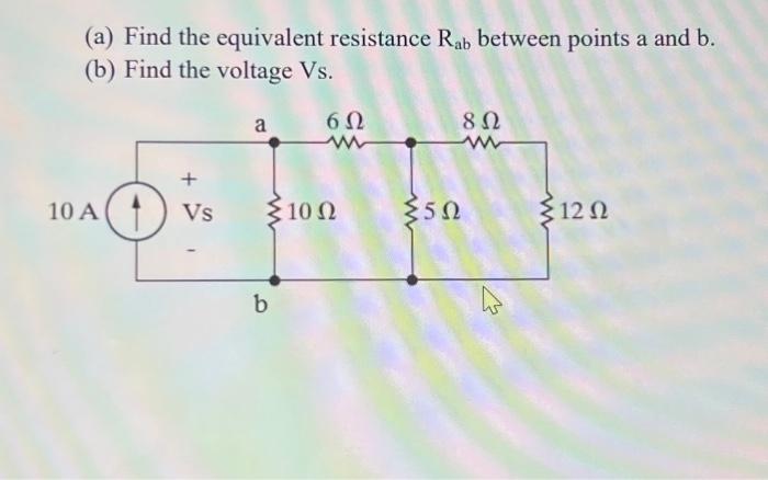 Solved (a) Find the equivalent resistance Rab between points | Chegg.com