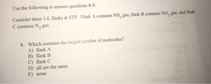 Solved Use the following to answer questions 8-9: Consider | Chegg.com