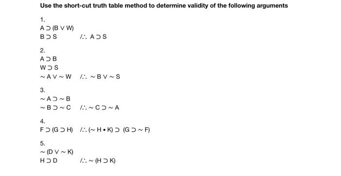 Solved Use the short-cut truth table method to determine | Chegg.com