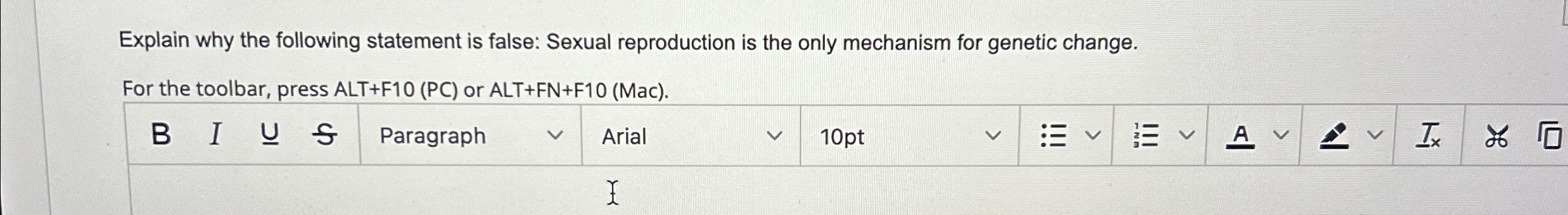 Solved Explain why the following statement is false: Sexual | Chegg.com