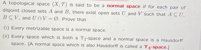 Solved Let f be a continuous mapping of a metrizable space | Chegg.com