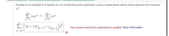 Solved Proceed as in Example 3 in Section 6.1 to rewrite the | Chegg.com