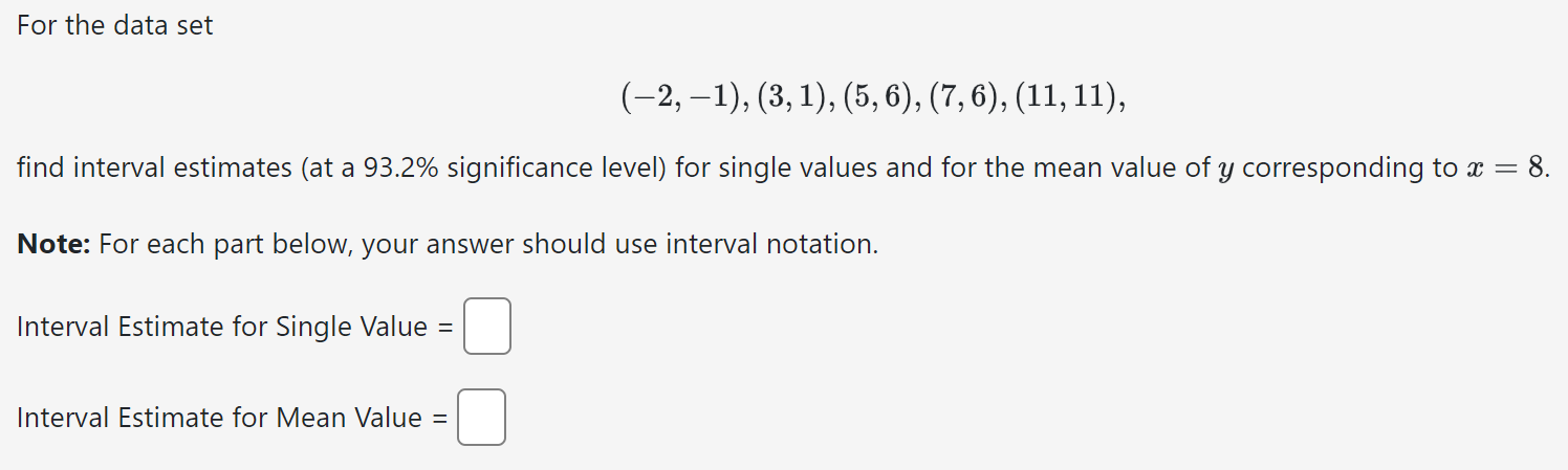 Solved For the data set(-2,-1),(3,1),(5,6),(7,6),(11,11)find | Chegg.com