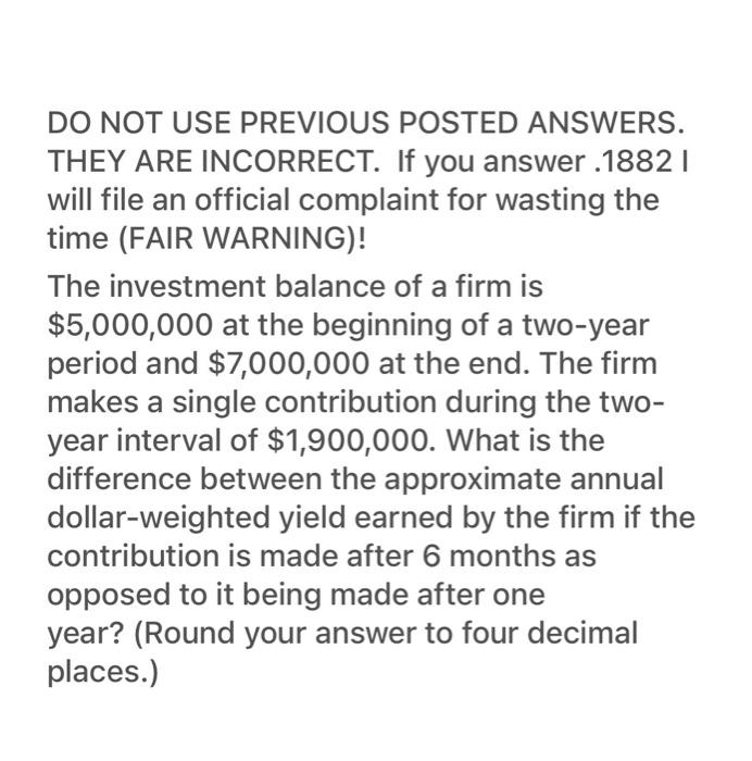 DO NOT ANSWER .1882. IT is NOT the correct answer. | Chegg.com