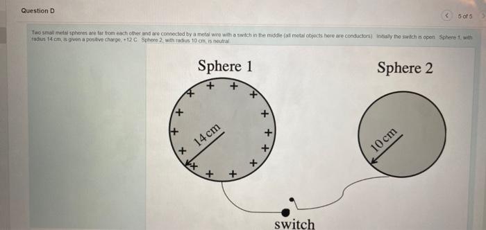 Solved two small metal spheres are far from each other and | Chegg.com