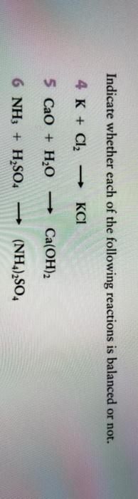 Solved True or False? 7 When balancing equations, the | Chegg.com