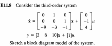 Solved E11.8 ﻿Consider the third-order | Chegg.com