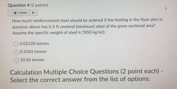 Solved the volume of concrete for first question, I think is | Chegg.com