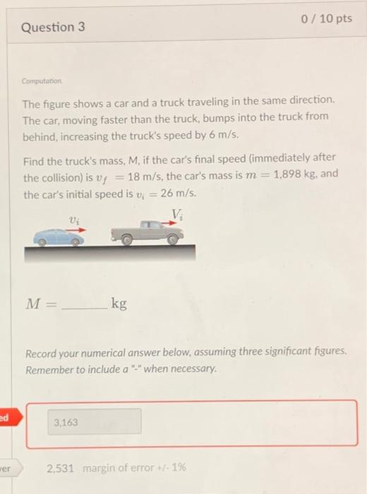 Solved Computation The figure shows a car and a truck | Chegg.com