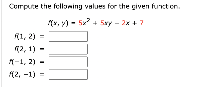 Solved Compute the following values for the given | Chegg.com