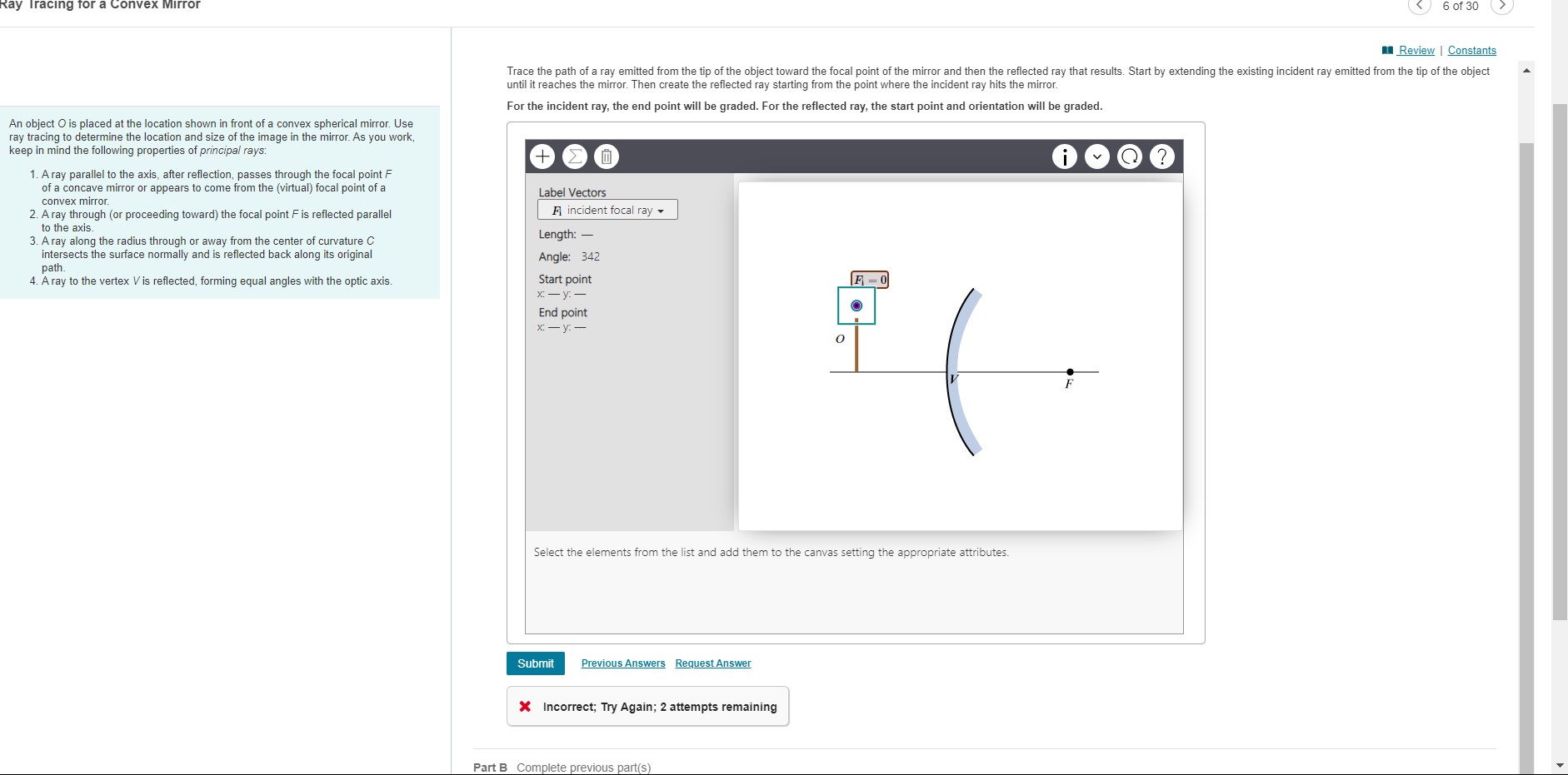 Solved until it reaches the mirror. Then create the | Chegg.com
