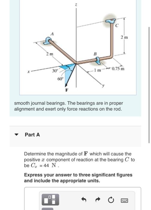 Solved smooth journal bearings. The bearings are in proper | Chegg.com