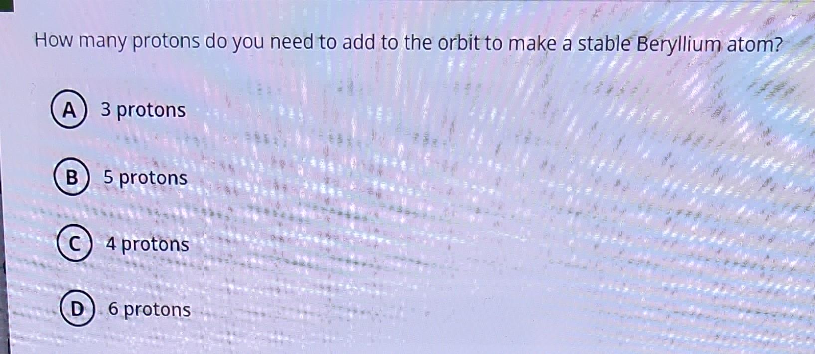 Solved How many protons do you need to add to the orbit to | Chegg.com