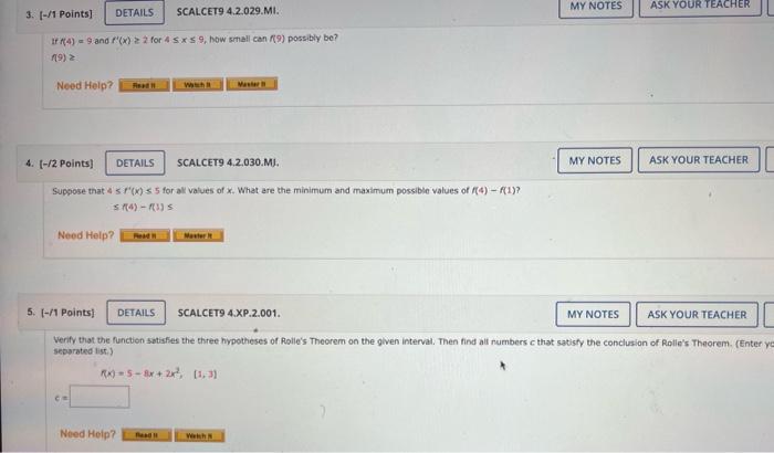 Solved fin 2 SCALCtT9 4.2.030.Ma. weparated lest. | Chegg.com