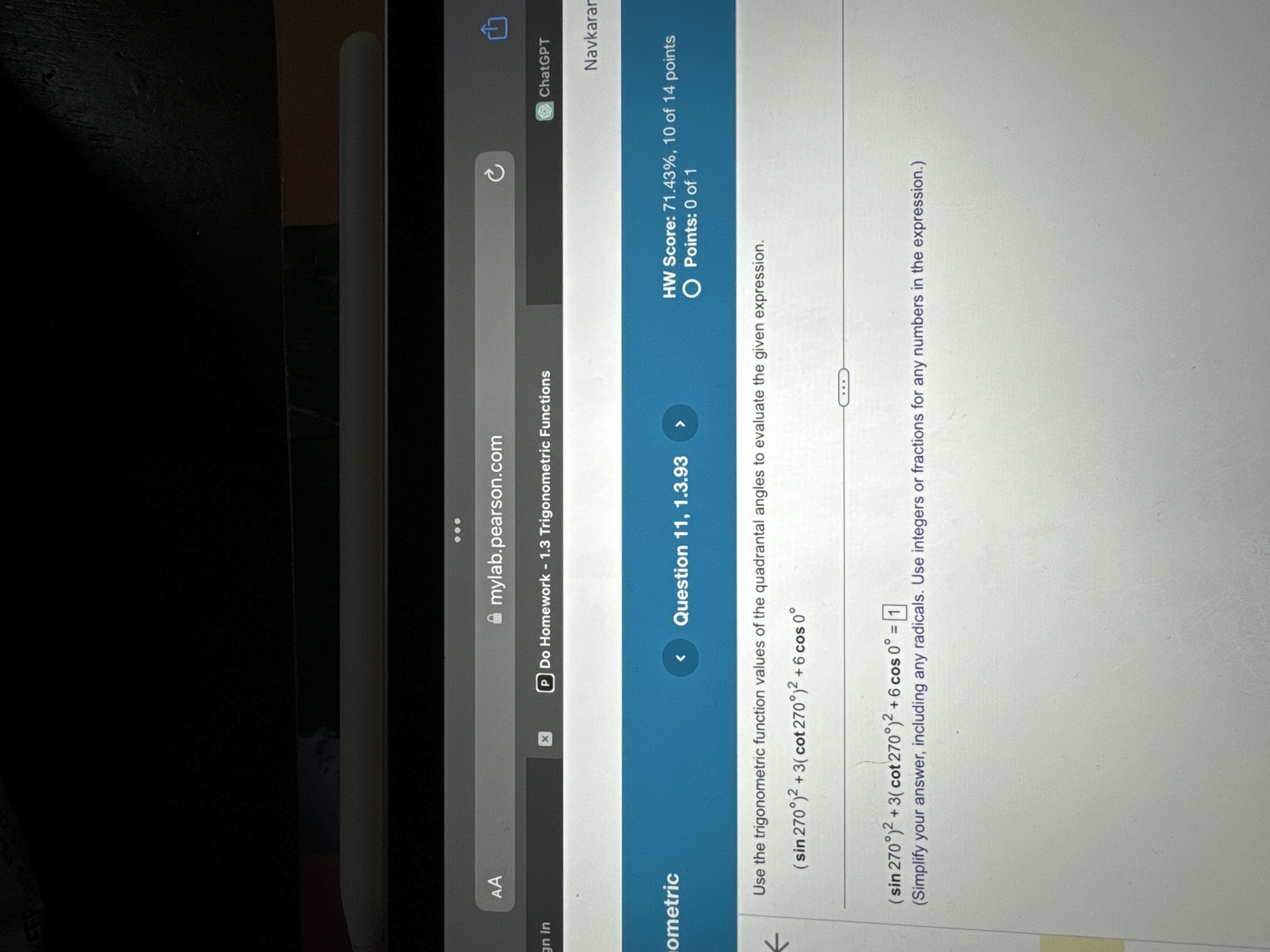 Solved Use the trigonometric function values of the | Chegg.com