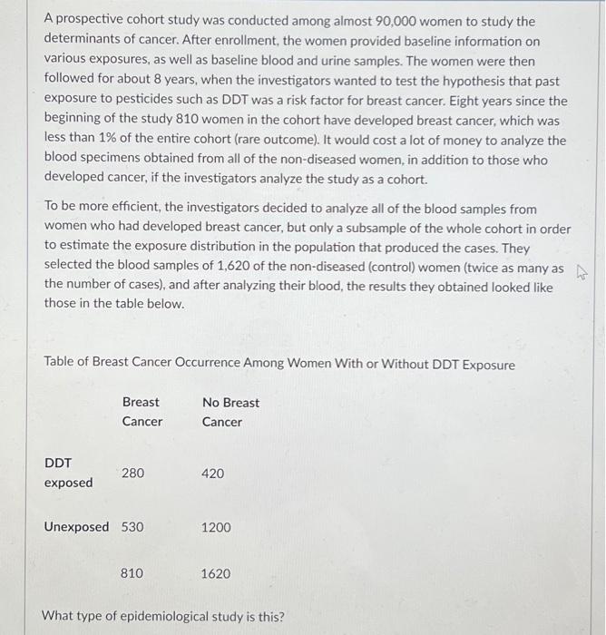 Solved options are:randomized controlled trial cross | Chegg.com